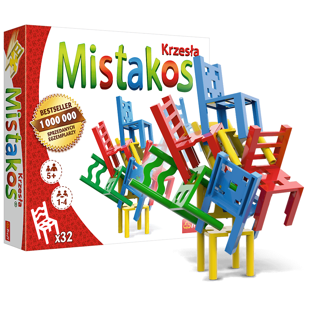Mistakos krzesła 4-os Trefl.