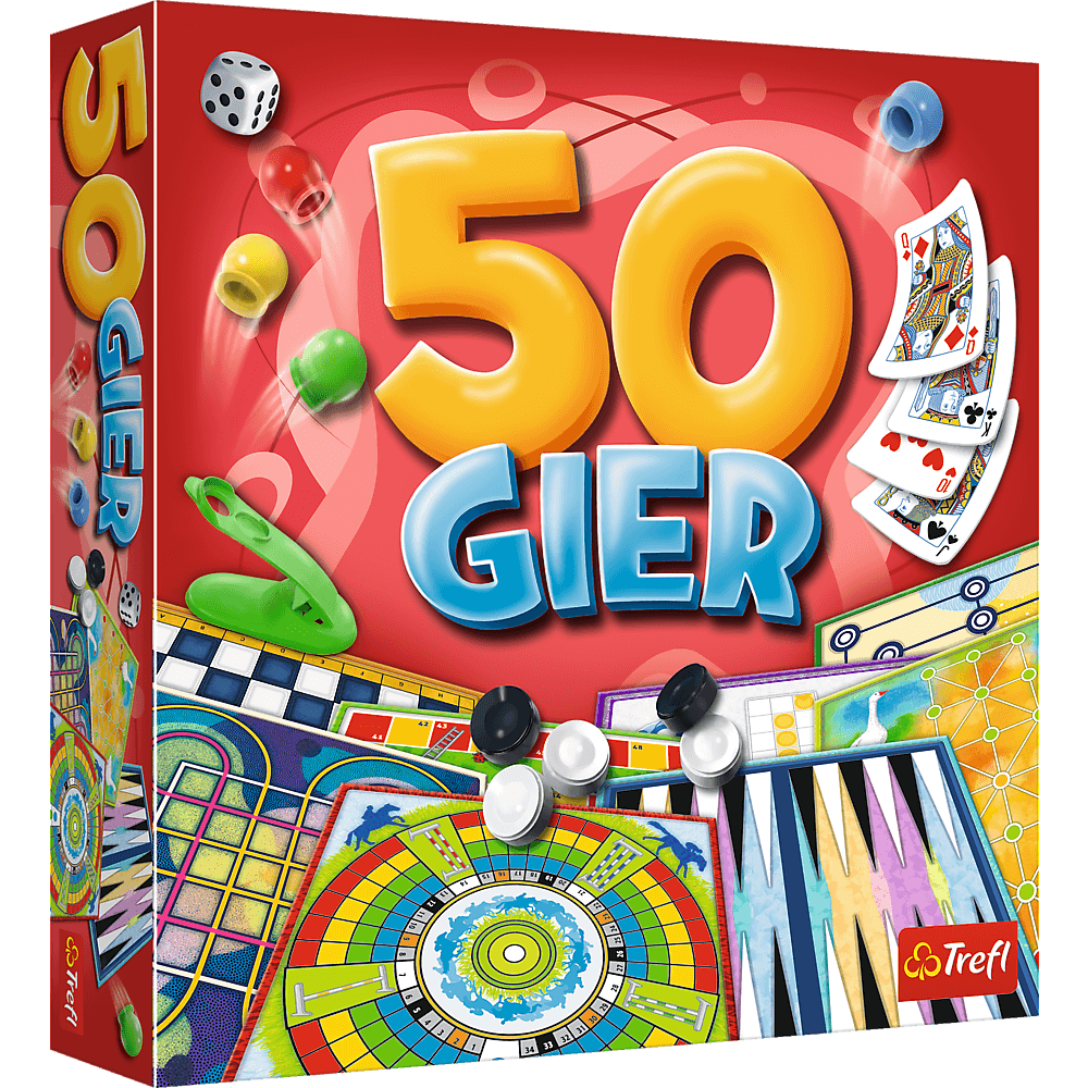 Gra 50 gier - gry dla całej rodziny od Trefl. Gra 50 gier - gry dla całej rodziny od Trefl.