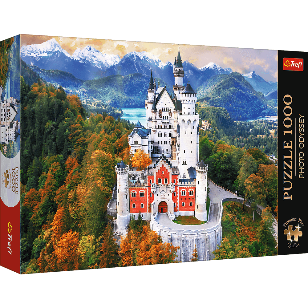 Puzzle Premium Plus Quality 1000 el. Photo Odyssey: Zamek Neuschwanstein, Niemcy | Trefl