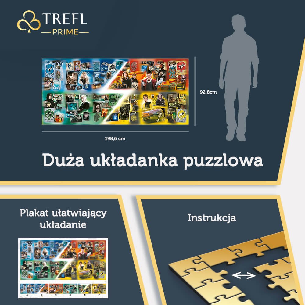 Puzzle Prime 9000 el. The Houses of Hogwarts | Trefl
