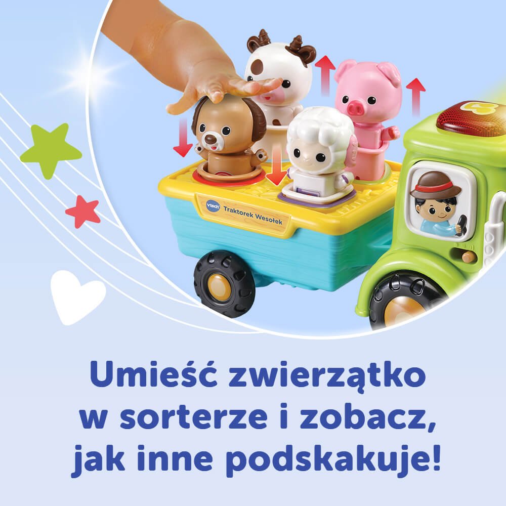 Traktorek Wesołek - zabawka VTech | Trefl