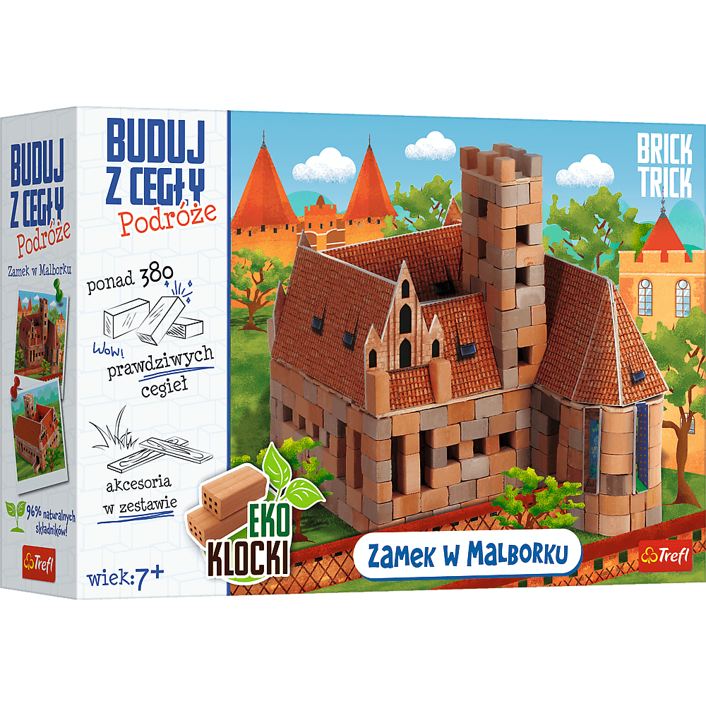 Zamek w Malborku z prawdziwych cegieł Brick Trick