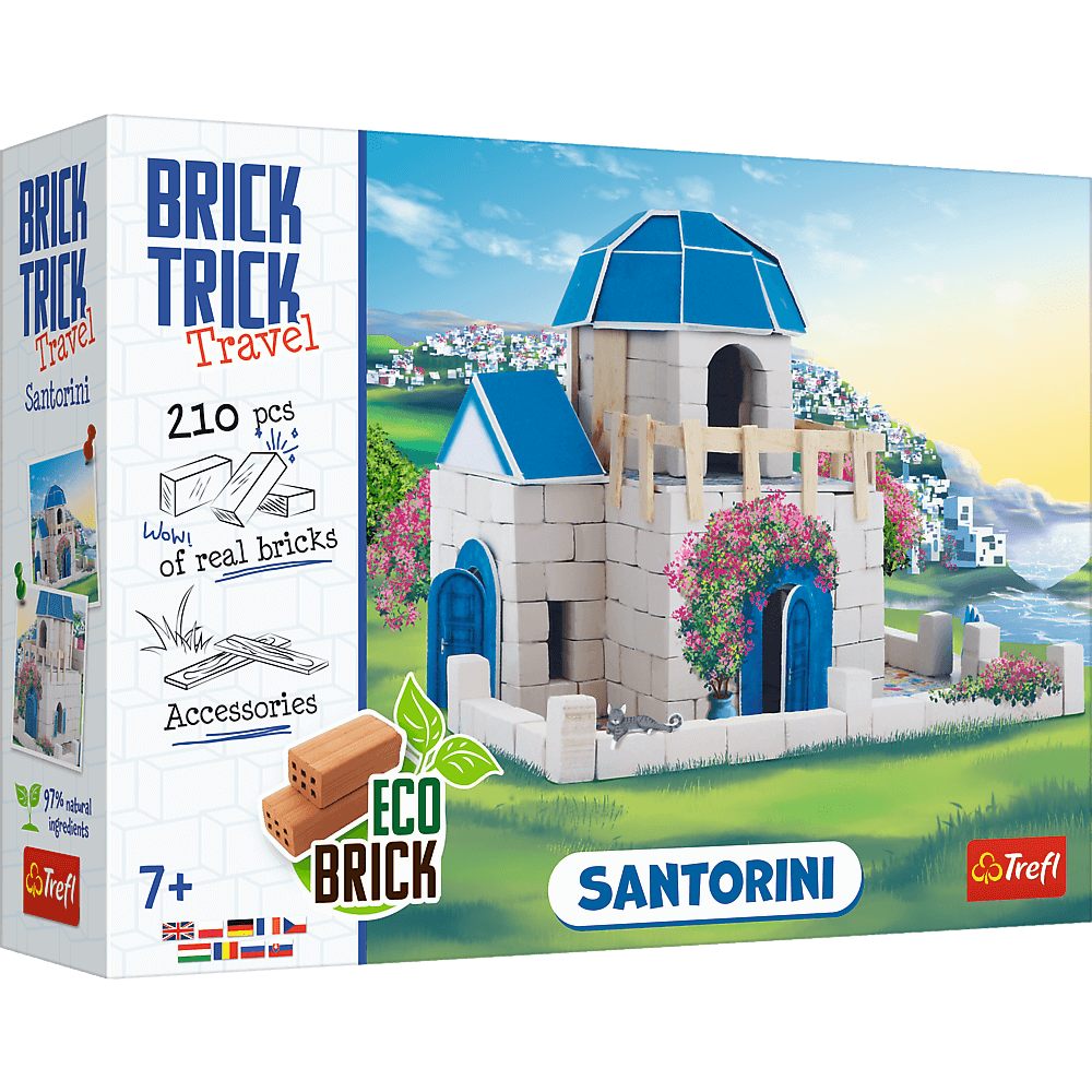 Klocki ceramiczne - Brick Trick Travel - Santorini | Trefl