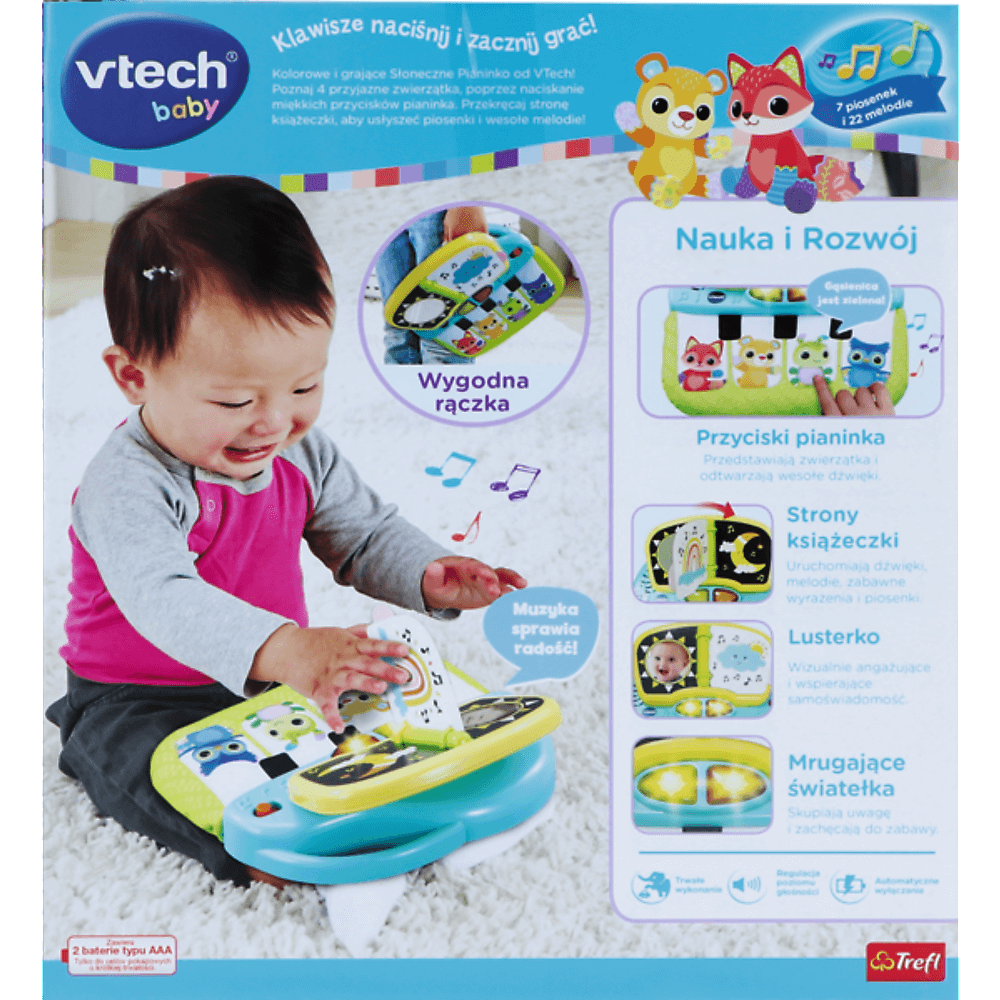 Zabawka interaktywna VTech Słoneczne Pianinko | Trefl