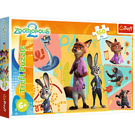 Puzzle Zootopia 2, 160 el. Razem w Zootopii | Trefl
